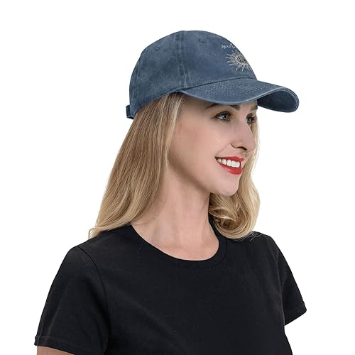 CASOWAT Alice Rock in Chains Band Denim Hats Baseball Cap for Men Women Adjustable Snapback Caps Summer Trucker Hat Navy Blue