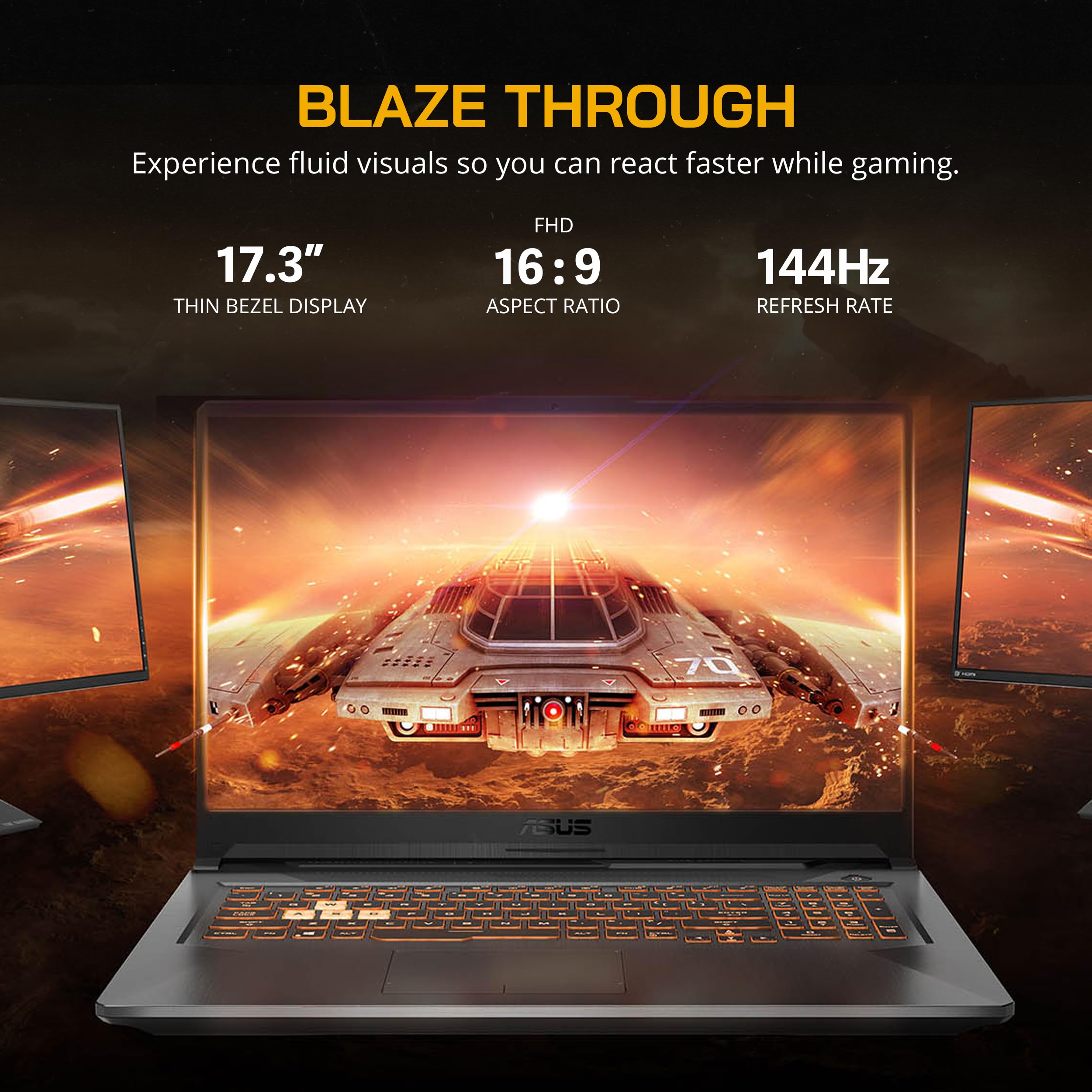 ASUS TUF 17.3" FHD 144Hz Gaming Laptop, Intel 11th Core i5-11400H, NVIDIA GeForce RTX 3050 4GB, 32GB RAM, 2TB PCIe SSD, Backlit Keyboard, WiFi 6, Windows 11, Gray, 128GB Hotface Extension Set