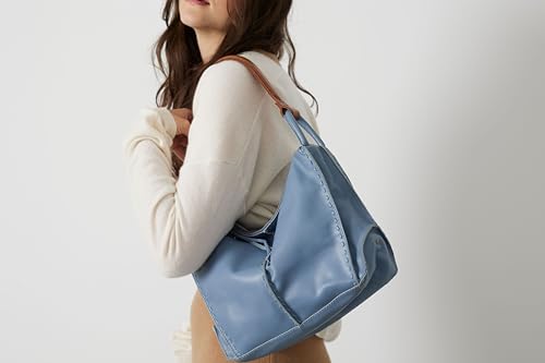 The Sak Los Feliz Hobo in Leather, Lined Shoulder Purse with Single Shoulder Strap, Currant Suede
