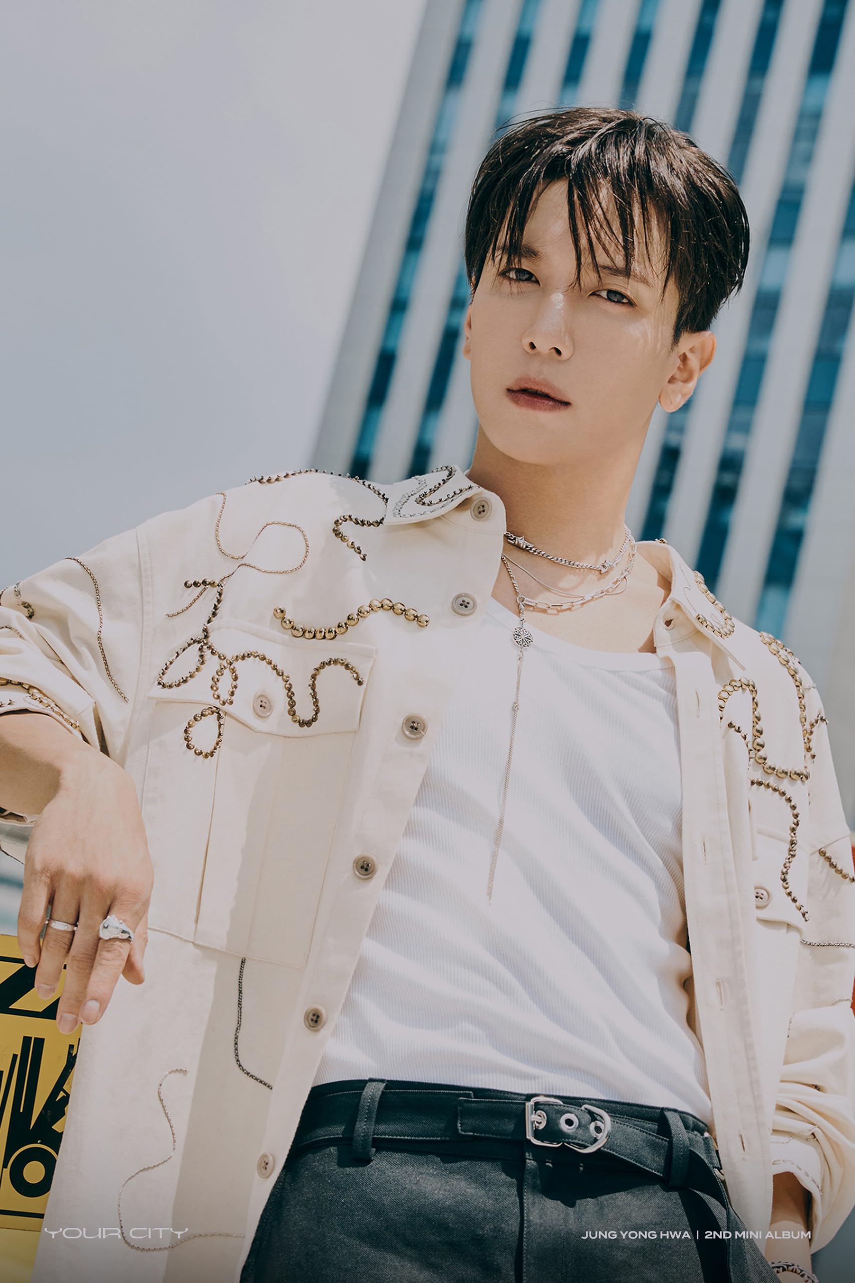 CNBLUE Jung Yonghwa Your City 2nd Mini Album Random Version CD+96p PhotoBook+1p PostCard+1p Polaroid+1ea Bookmark+1p Selfie PhotoCard+Tracking Sealed