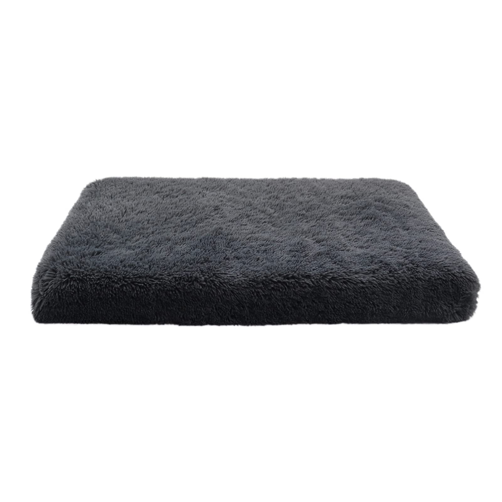 Square Long Plush Warm Dog Bed with Zipper Cat Mats Pet Kennel Warm Sleeping for Pet Washable Dogs Cats Sofa Bed
