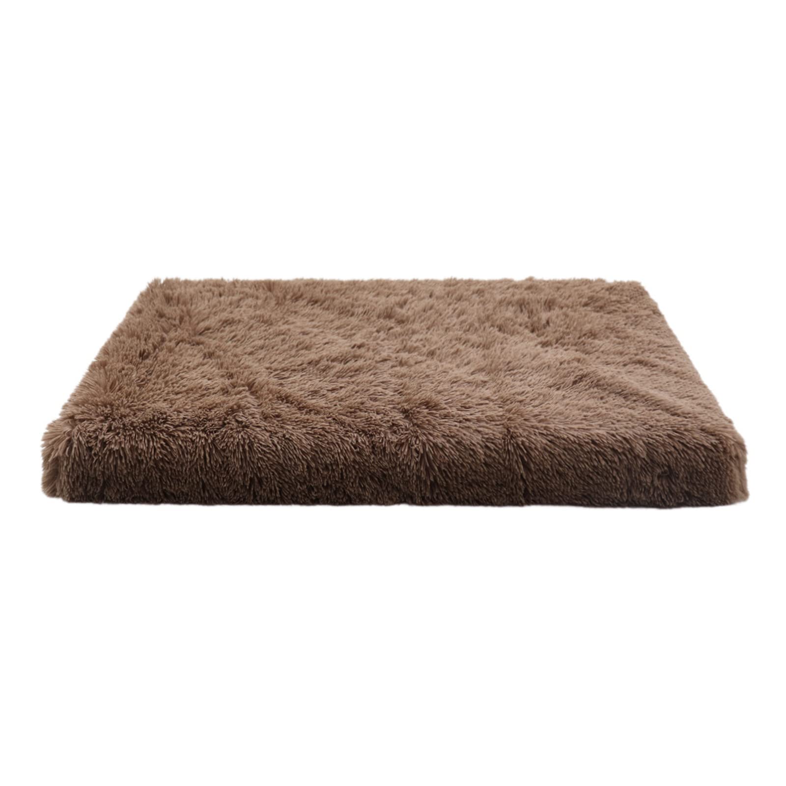 Square Long Plush Warm Dog Bed with Zipper Cat Mats Pet Kennel Warm Sleeping for Pet Washable Dogs Cats Sofa Bed