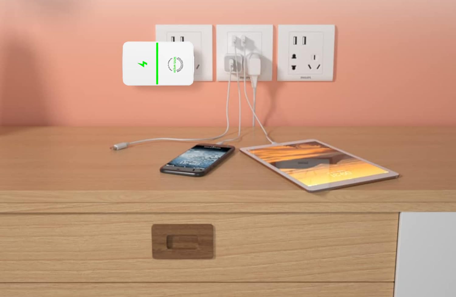 6 Packs Pro Power Saver, Home Stop-Watt Energy Saving Device, Magic Power Saver Electricity Saving Box, High Efficiency Household Stable Voltage Device US Plug
