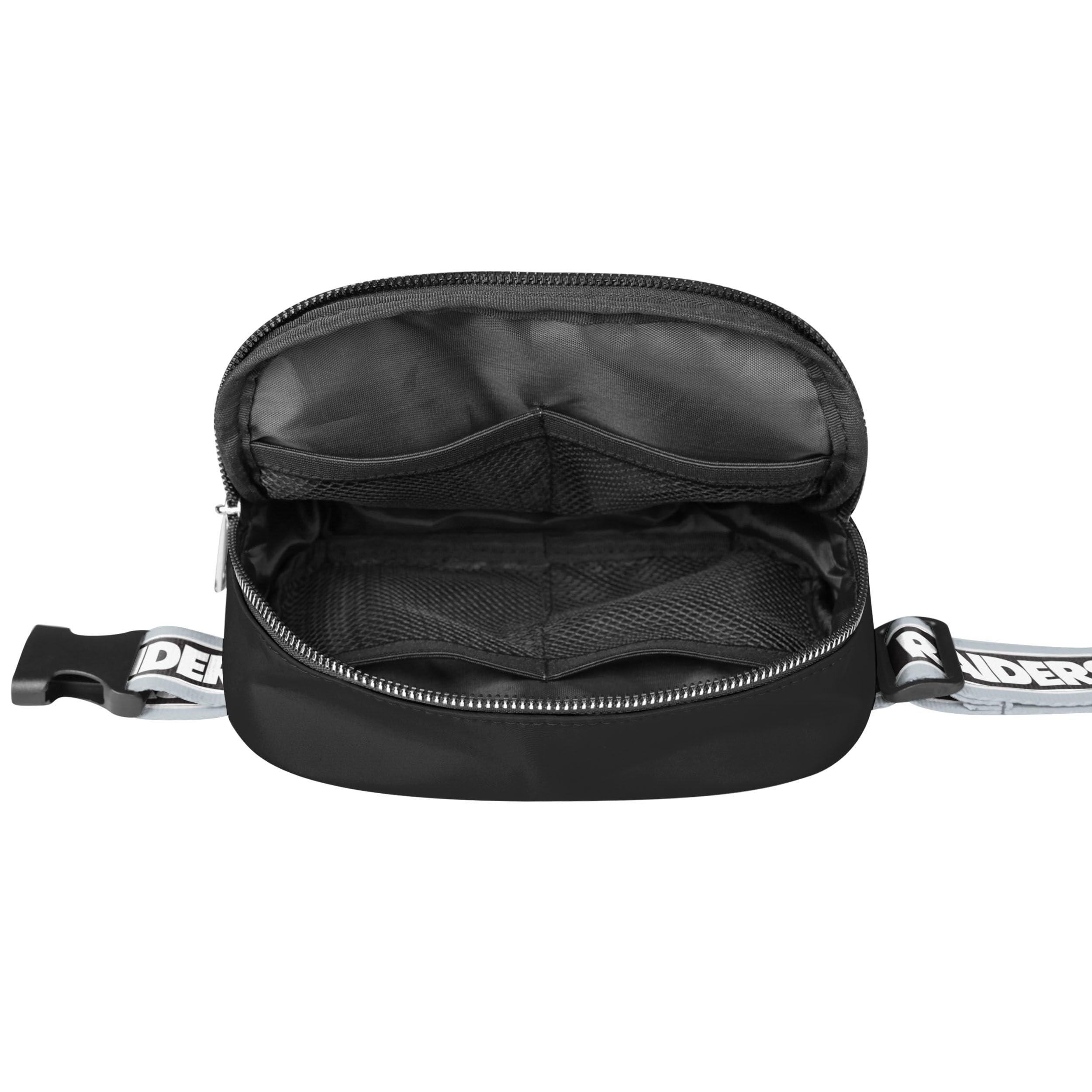 FOCO Las Vegas Raiders NFL Team Wordmark Crossbody Belt Bag