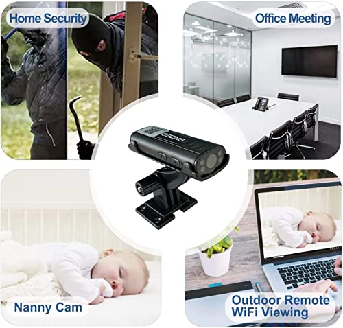 PNZEO W3 Mini Hidden Camera Portable Wireless WiFi Remote View IP Camera Super Small Home Security Cameras P2P Indoor Outdoor Video Record Smart Spy Camera
