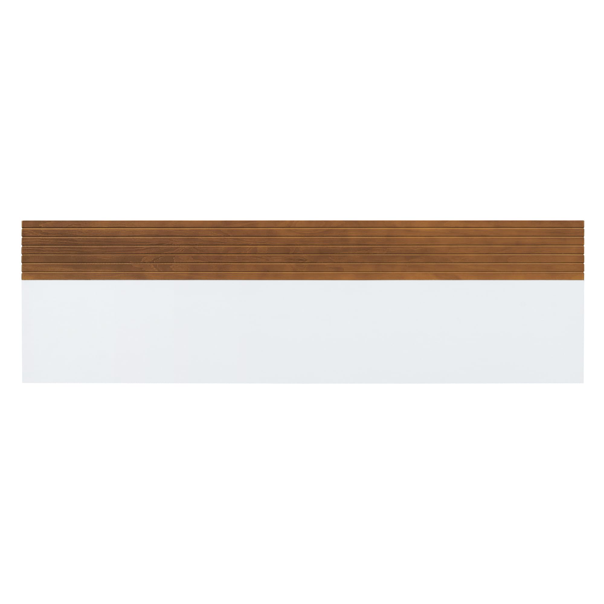 Color-Blocked Console Table, Modern Minimalist Style Sofa Table for Entrance, Hallwayand Living Room, White and Brown