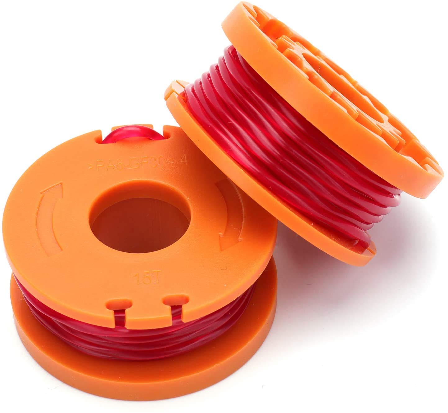 WA0010 String Trimmer Spool Line for Worx , Edger Spool Compatible with Worx trimmer spools Weed Eater String, 0.065 inch 10ft Autofeed Replacement spool Line for WA0010 Electric Weed Whacker Eater