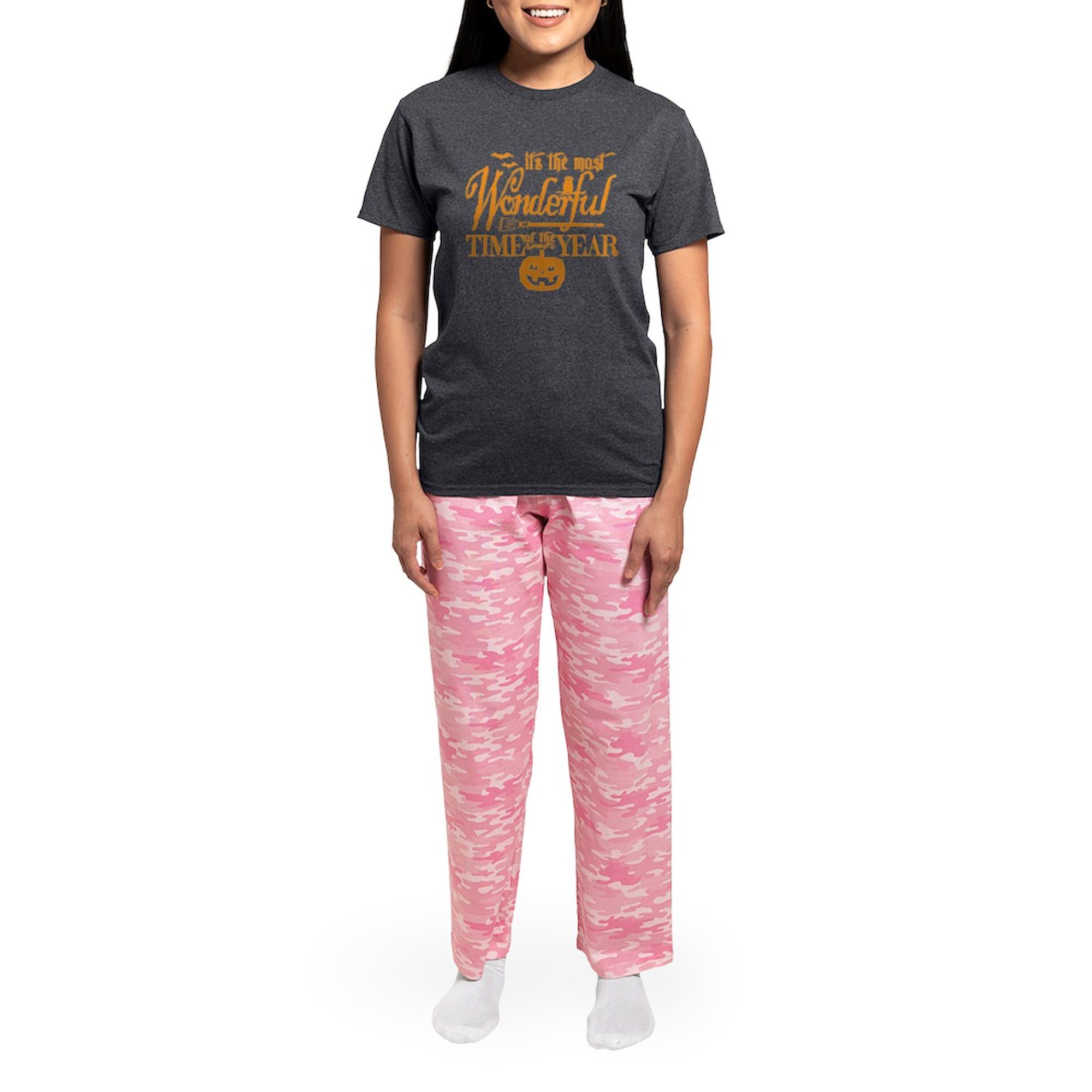 CafePress Most Wonderful (Orange) Pajamas Women's Charcoal PJ Set