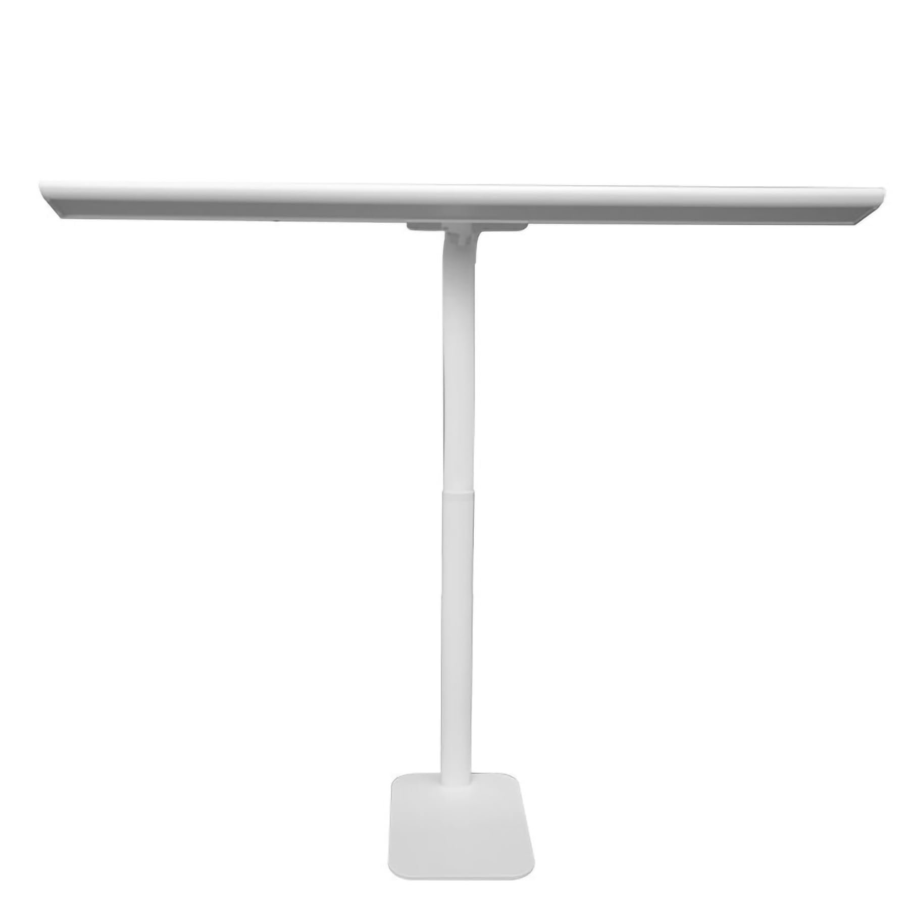 24W Gooseneck Clamp Light for Home Office, 4 Color Modes Dimmable Table Lamp and Stepless Dimming, Modern Architect Desk Lamp for Studio Reading Home Study (Color : White)