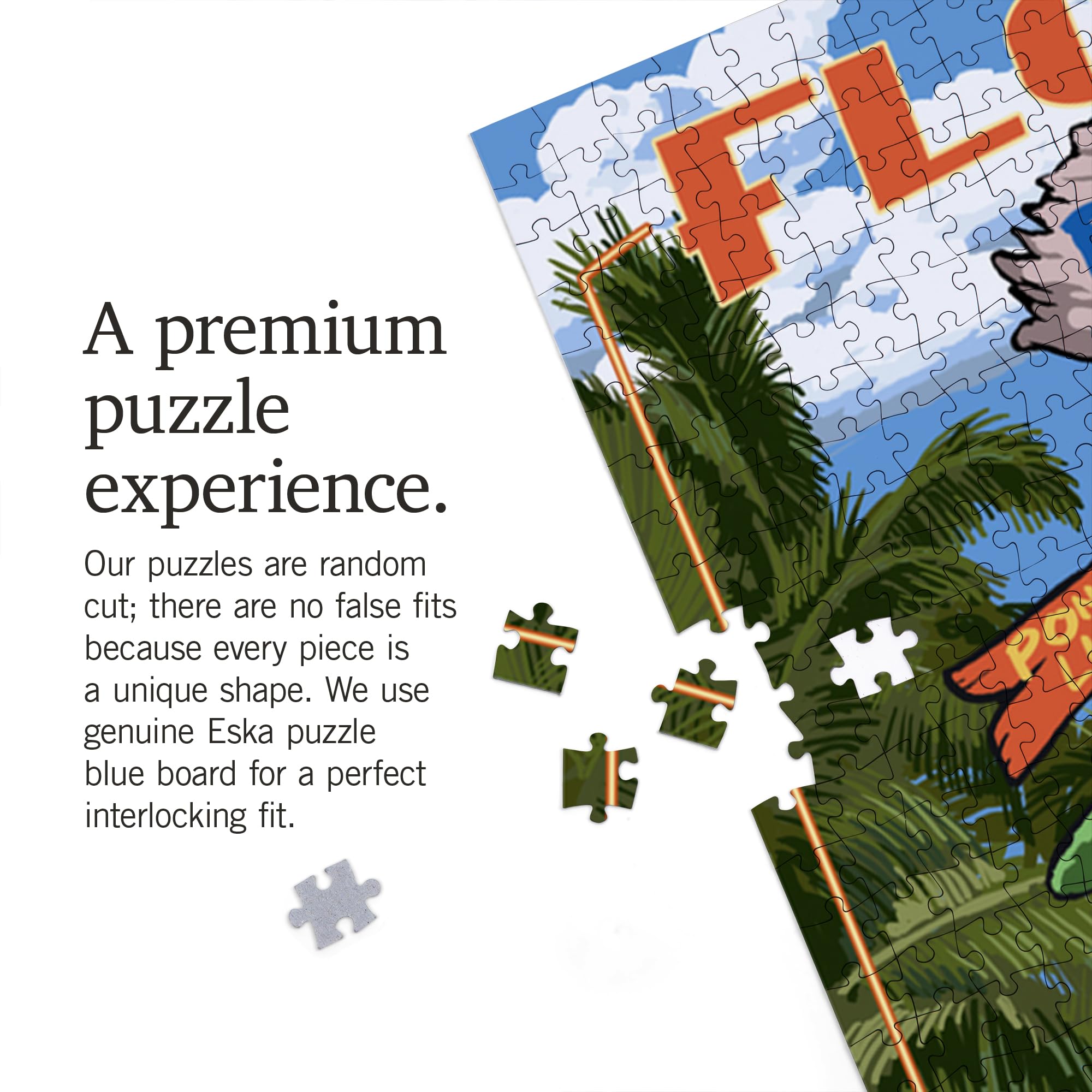 Daytona Beach, Florida, Destinations Sign (1000 Piece Puzzle, Challenging Jigsaw Puzzle for Adults, Made in USA)