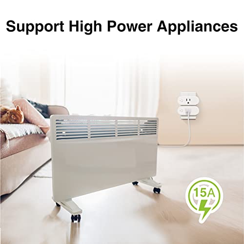 OHMAX Smart Plugs That Work with Alexa, Google Assistant, and Smart Life Apps (4 Pack)