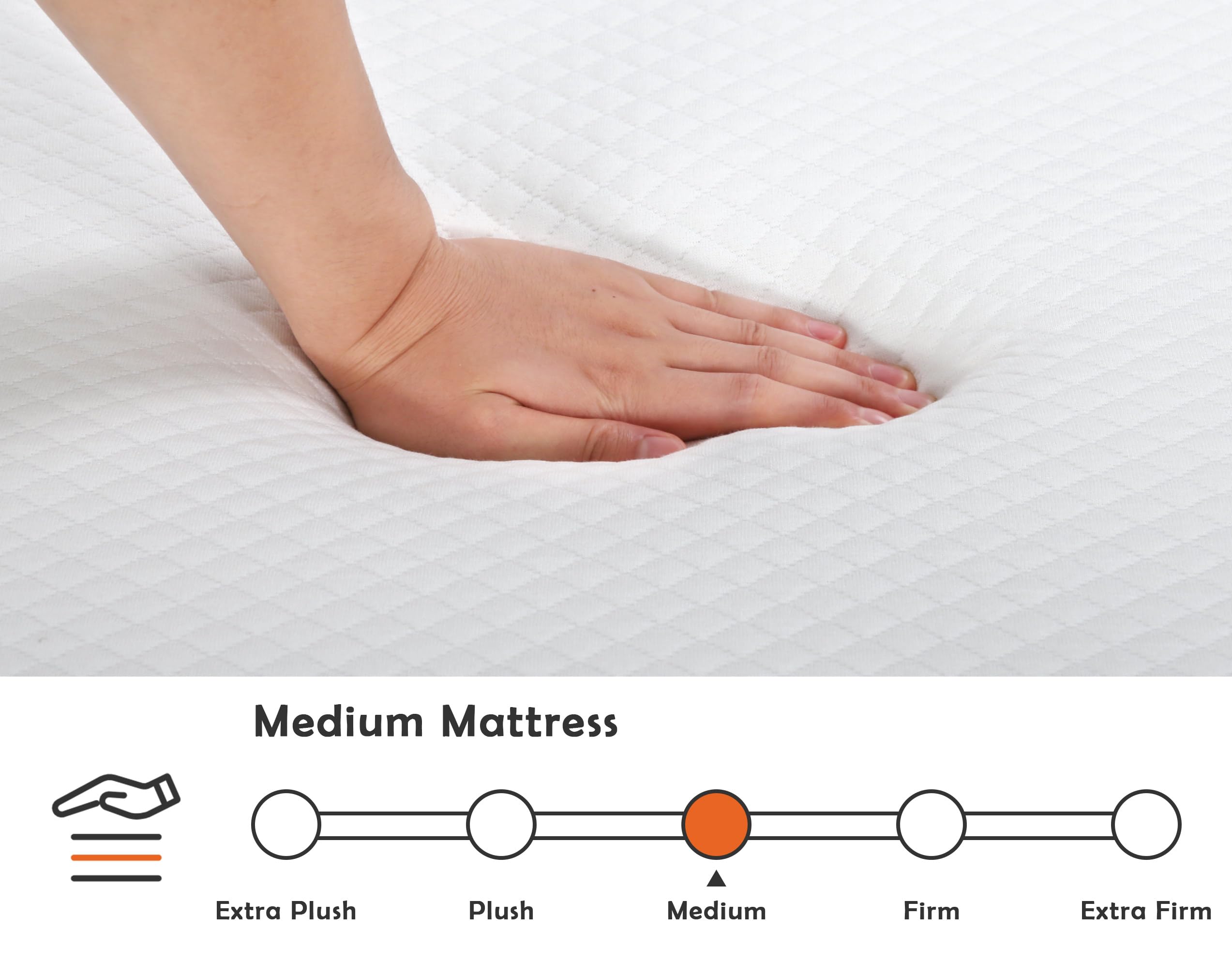 Green Tea Full Size Mattress, 6 Inch Gel Memory Foam Cooling Pad, CertiPUR-US Certified for Kids/Adults, Bed-in-a-Box, Pressure Relieving