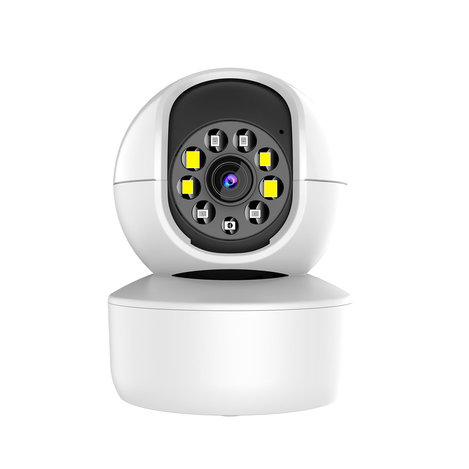 NSPREAD NPF21W Indoor Pan/Tilt Wireless Smart Security Camera, 1080p HD Camera,WiFi 2.4GHz,with Night Vision,WiFi Home Indoor Camera for Baby/Pet/Nanny, Cloud & MicroSD 128GB (Sold Separately)