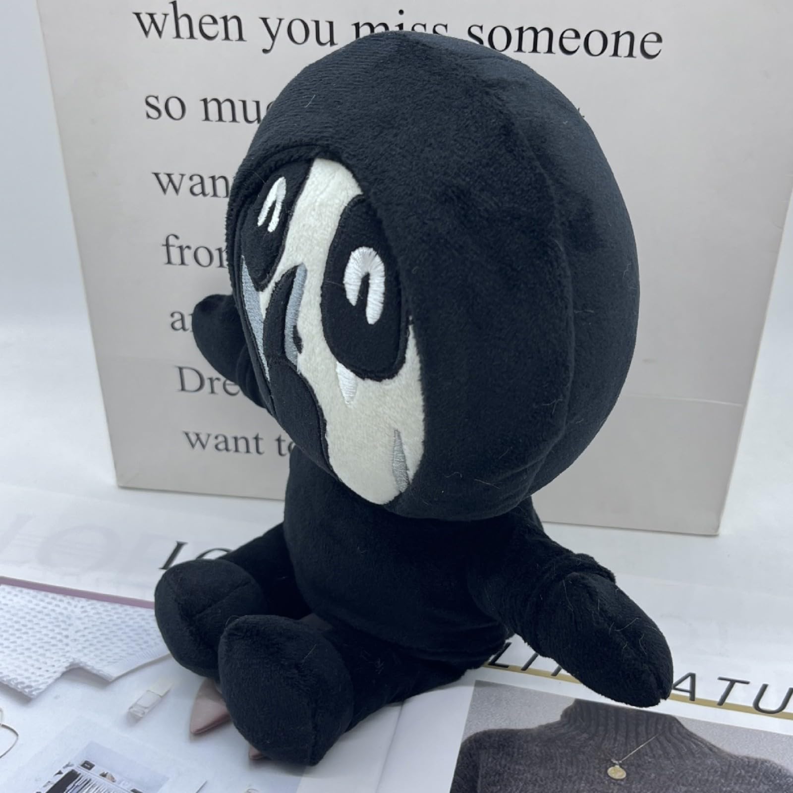Missionary Plush Doll, Game Peripheral Mandela Catalog Scary Ghost Face Missionary Plush Doll, Soft Plush Toy Pillow,Great Gift for Friends and Game Fans(9.8in)