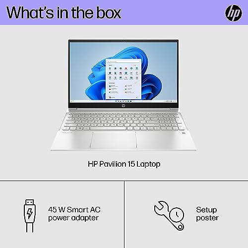 HP Pavilion 15.6" Touchscreen Laptop, FHD IPS Display, 13th Gen Intel Core i5-1335U, 64GB RAM, 1TB SSD, Intel Iris Xe Graphic, Business & Student, Full-Size Backlit Keyboard, WiFi 6, Windows 11Home