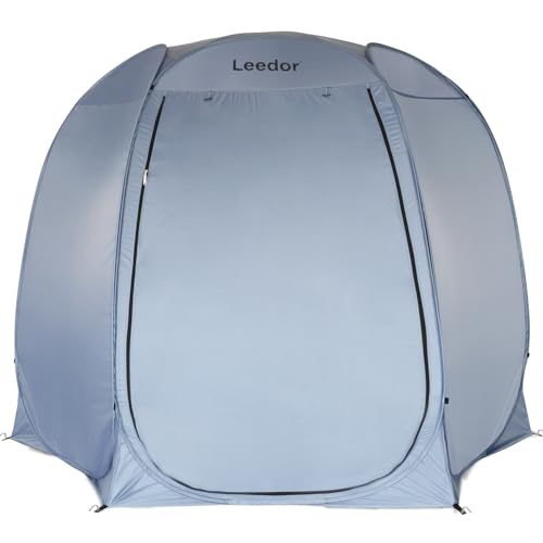 Leedor 10' x 10' Decor Tent Event Tent Pop Up Outdoor Tent Canopy Parties,Four Season Tent Hexagon Patio Tent,UPF 50+ Backyard Family Tent,Lightweight,Easy Setup(Gray,Not Waterproof) (9220G6)
