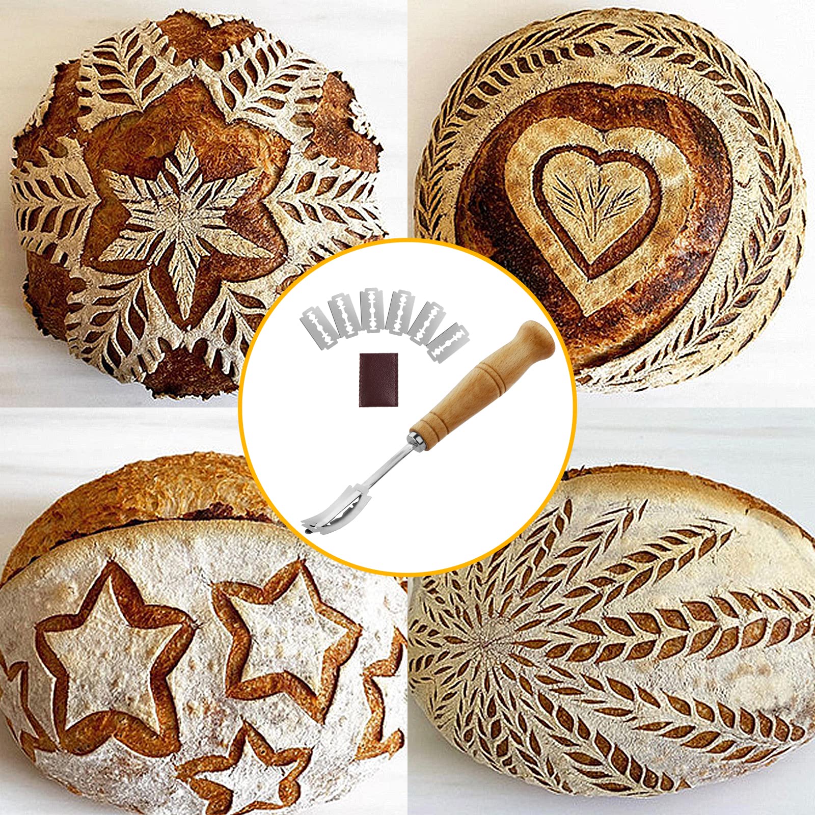 Bread Proofing Basket Set 9.6 Inch Oval & 10 Inch Round Banneton Proofing Baskets
