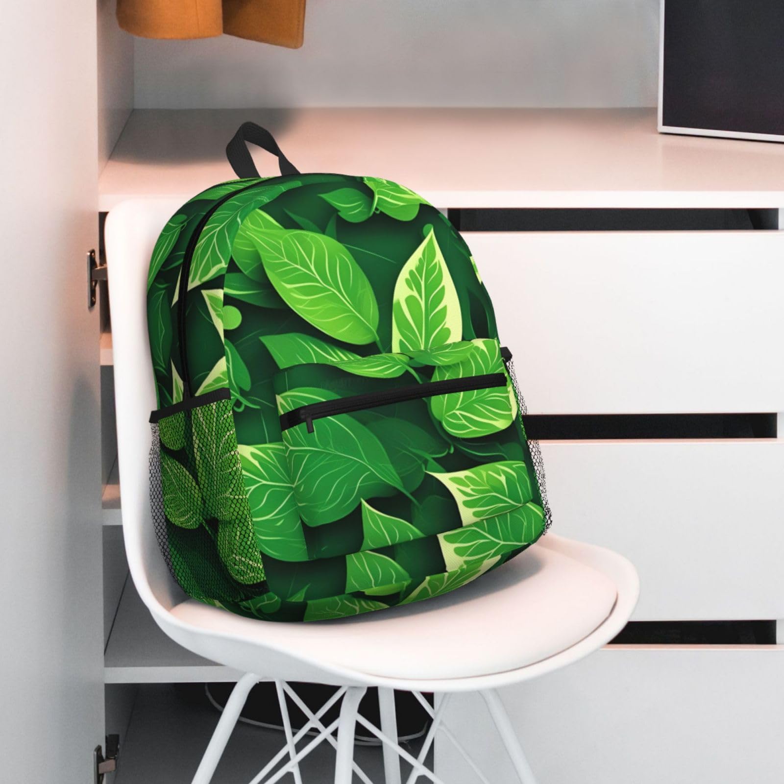 SSIMOO St Patricks Day Leaves Fashion Leisure Backpack,Large Capacity,Ssuitable Fortravel And Outdoor Activities