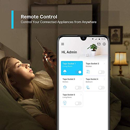 TP-Link Tapo Smart Plug Mini, Smart Home Wifi Outlet Works with Alexa Echo & Google Home, No Hub Required, Remote Control Your Home Appliances from Anywhere, New Tapo APP Needed (P100)
