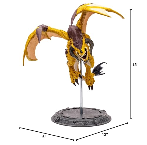 WORLD OF WARCRAFT McFarlane Toys Bronze Proto-Drake and Blue Highland Drake 2pk 1:12 Scale Posed Figures, Gold Label, Amazon Exclusive