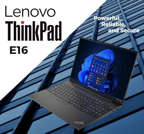 Lenovo ThinkPad E16 Business Laptop, 16" WUXGA Display, AMD Ryzen 7 7730U (Beat Intel 13th i5-1335U), 24GB RAM, 2TB PCIe SSD, Webcam, HDMI, RJ-45, Fingerprint Reader, Wi-Fi 6, Windows 11 Pro, Black