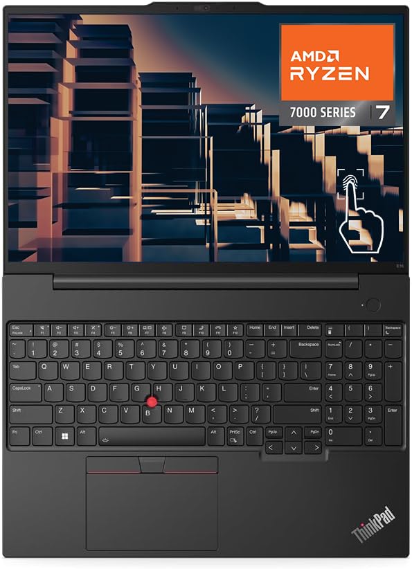 Lenovo ThinkPad E16 Business Laptop, 16" WUXGA Display, AMD Ryzen 7 7730U (Beat Intel 13th i5-1335U), 24GB RAM, 2TB PCIe SSD, Webcam, HDMI, RJ-45, Fingerprint Reader, Wi-Fi 6, Windows 11 Pro, Black