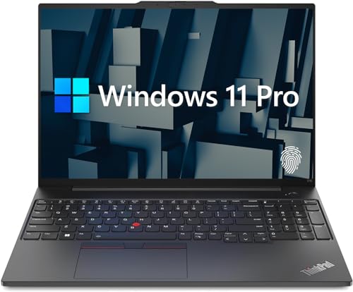 Lenovo ThinkPad E16 Business Laptop, 16" WUXGA Display, AMD Ryzen 7 7730U (Beat Intel 13th i5-1335U), 24GB RAM, 2TB PCIe SSD, Webcam, HDMI, RJ-45, Fingerprint Reader, Wi-Fi 6, Windows 11 Pro, Black