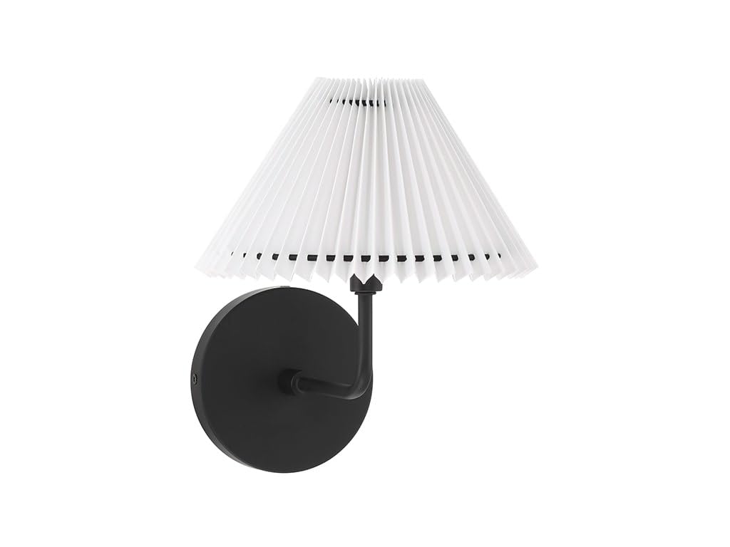 Francis Millar FR90105MBKFR 1-Light Wall Sconce in Matte Black (9'' W x 11'' H)