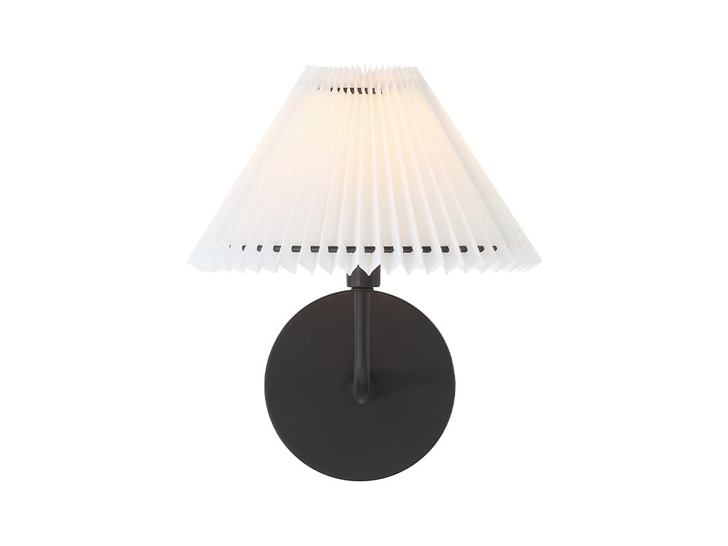 Francis Millar FR90105MBKFR 1-Light Wall Sconce in Matte Black (9'' W x 11'' H)