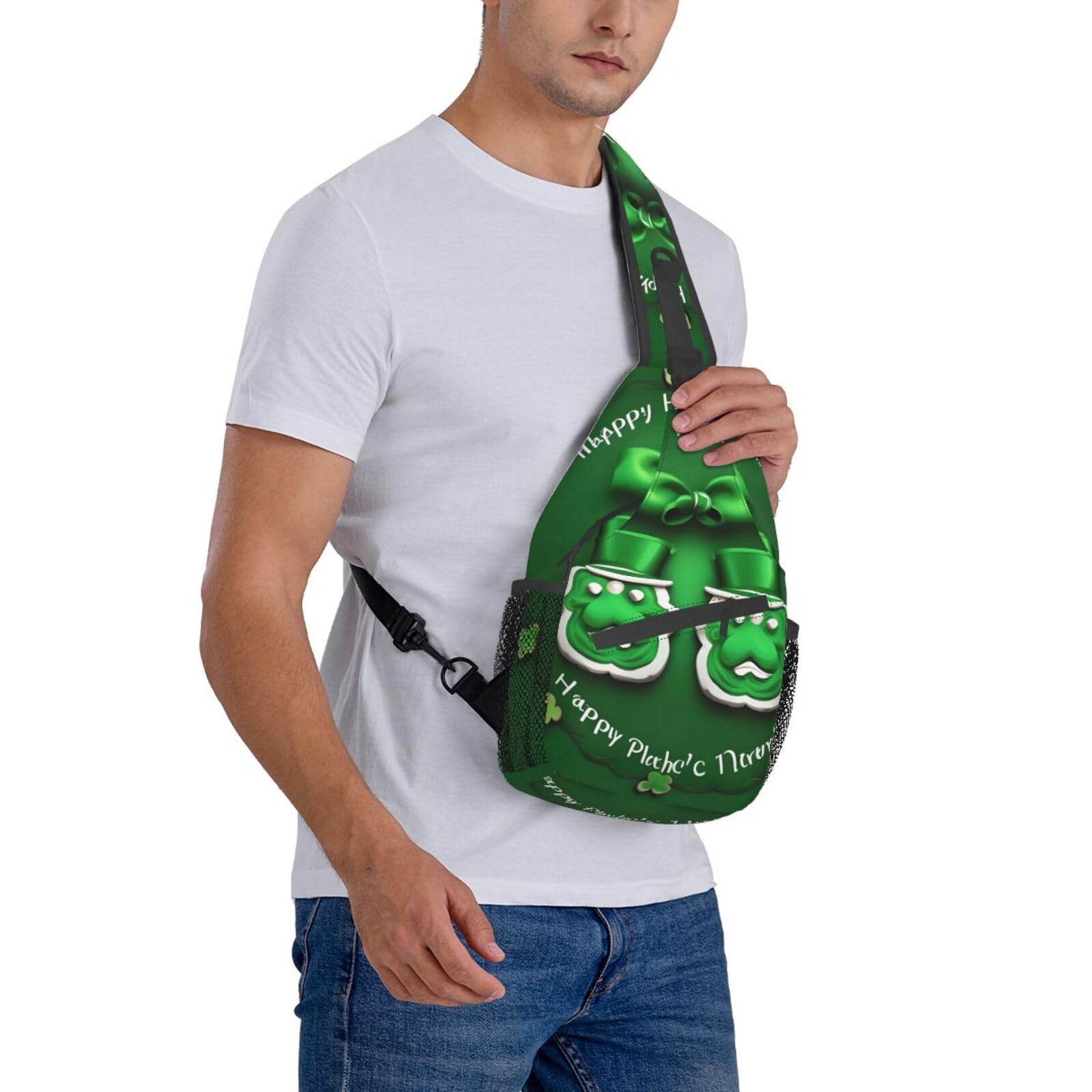 SSIMOO Happy St. Patrick'S Day Functional Outdoor Travel Hiking Backpack-Perfect For Cycling, Leisure And Outdoor Adventures