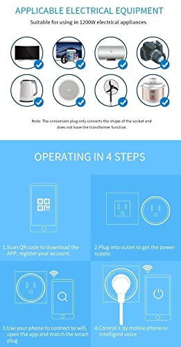 Alexa Smart Plug,2.4G Wi-Fi Outlet Socket Work with Alexa and Google Home,Mini Smart Plug Voice Remote Control Timer Device Sharing (2 Pack)