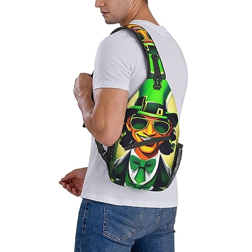 SSIMOO Happy St Patrick'S Day Functional Outdoor Travel Hiking Backpack-Perfect For Cycling, Leisure And Outdoor Adventures