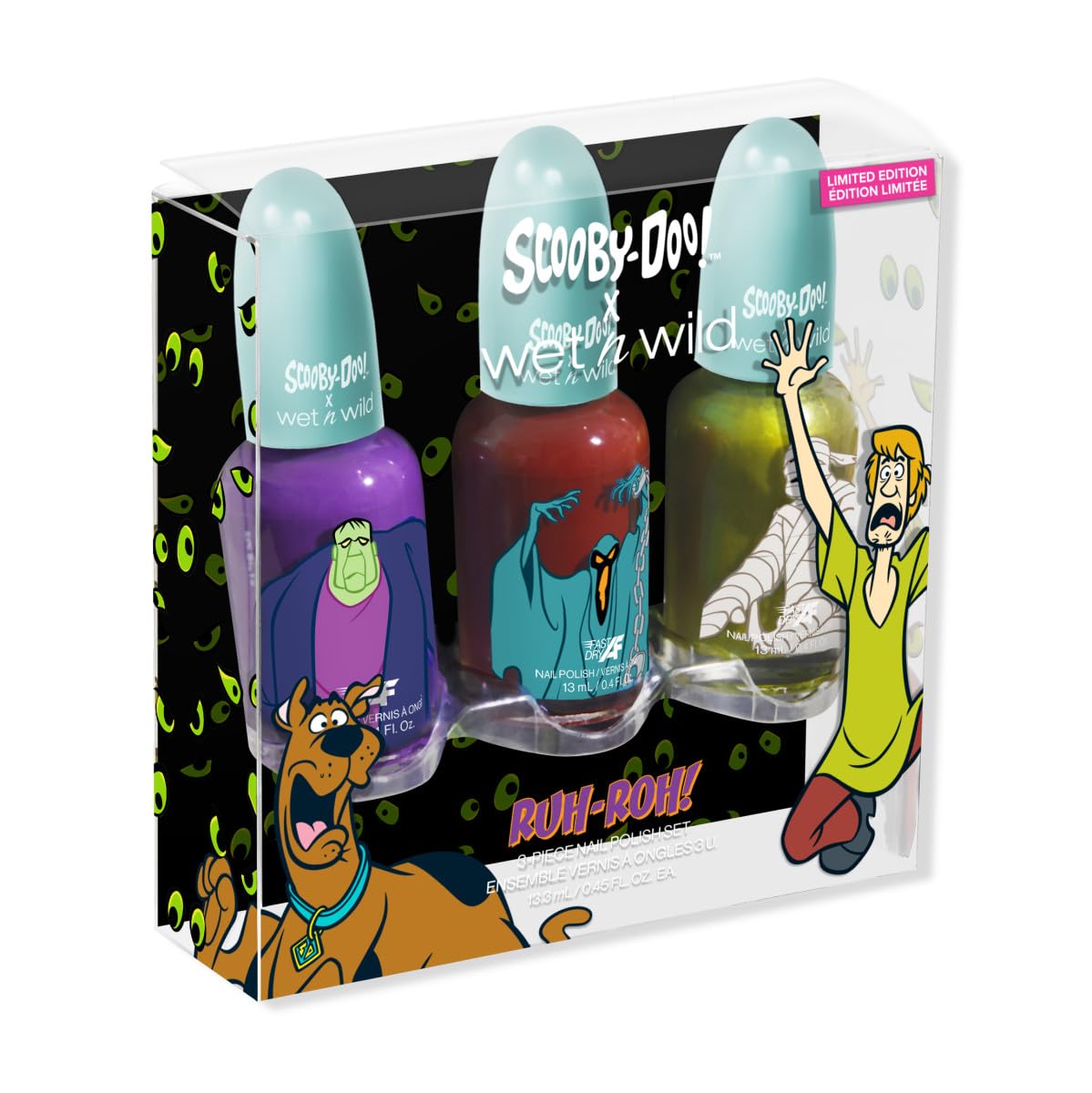 wet n wild Scooby Doo Collection RUH-ROH! 3-Piece Nail Polish Set