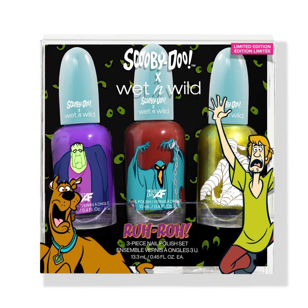 wet n wild Scooby Doo Collection RUH-ROH! 3-Piece Nail Polish Set