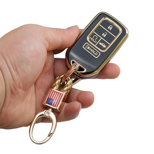 for Honda Key Fob Cover, Keychain, Key Fob Case Compatible with Honda Accord Civic CRV Pilot Odyssey Passport