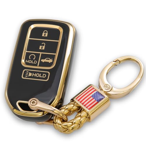 for Honda Key Fob Cover, Keychain, Key Fob Case Compatible with Honda Accord Civic CRV Pilot Odyssey Passport