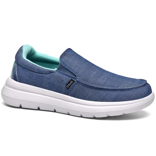 Women's Slip-On Shoes,Casual Orthopedic Walking Shoes for Plantar Fasciitis,Drop-in Heel Design, Cozy & Ultra-Soft Comfort Fit BX2303-M2-42