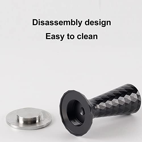 MOTUZP Coffee Tamper Food Grade Safe Coffee Hand Tamper with Flat Stainless Steel Base Professional Coffee Hand Tamper (51mm)