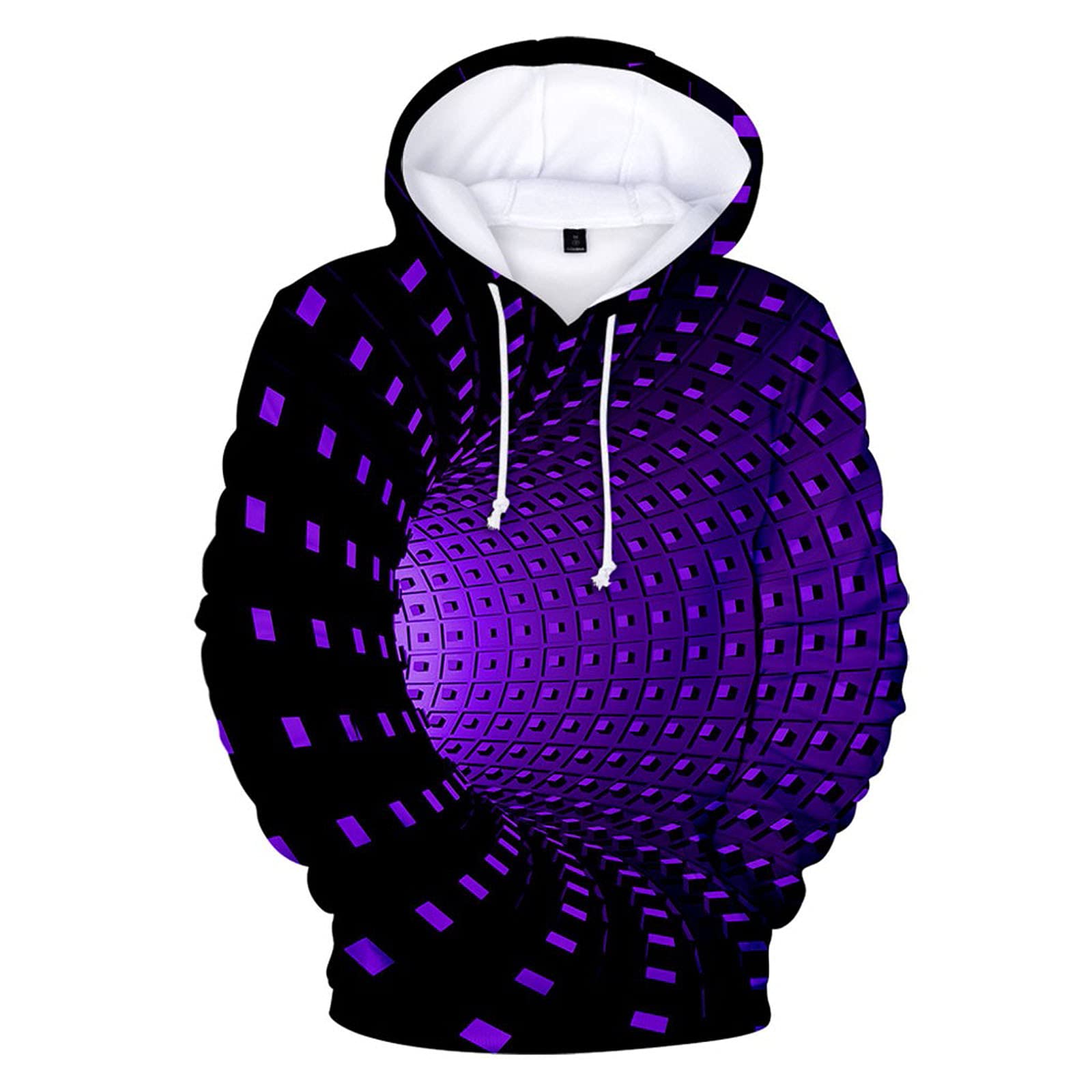 Ymosrh Mens Sweatshirts, Hooded 3D Graphic Long Sleeve Drawstring Pullover Hoodies Sweatshirt Lightweight Sueter De Hombre Moda 2023 Hoodies Y Sudaderas Para Sweatshirts Hoodies (M, Purple)