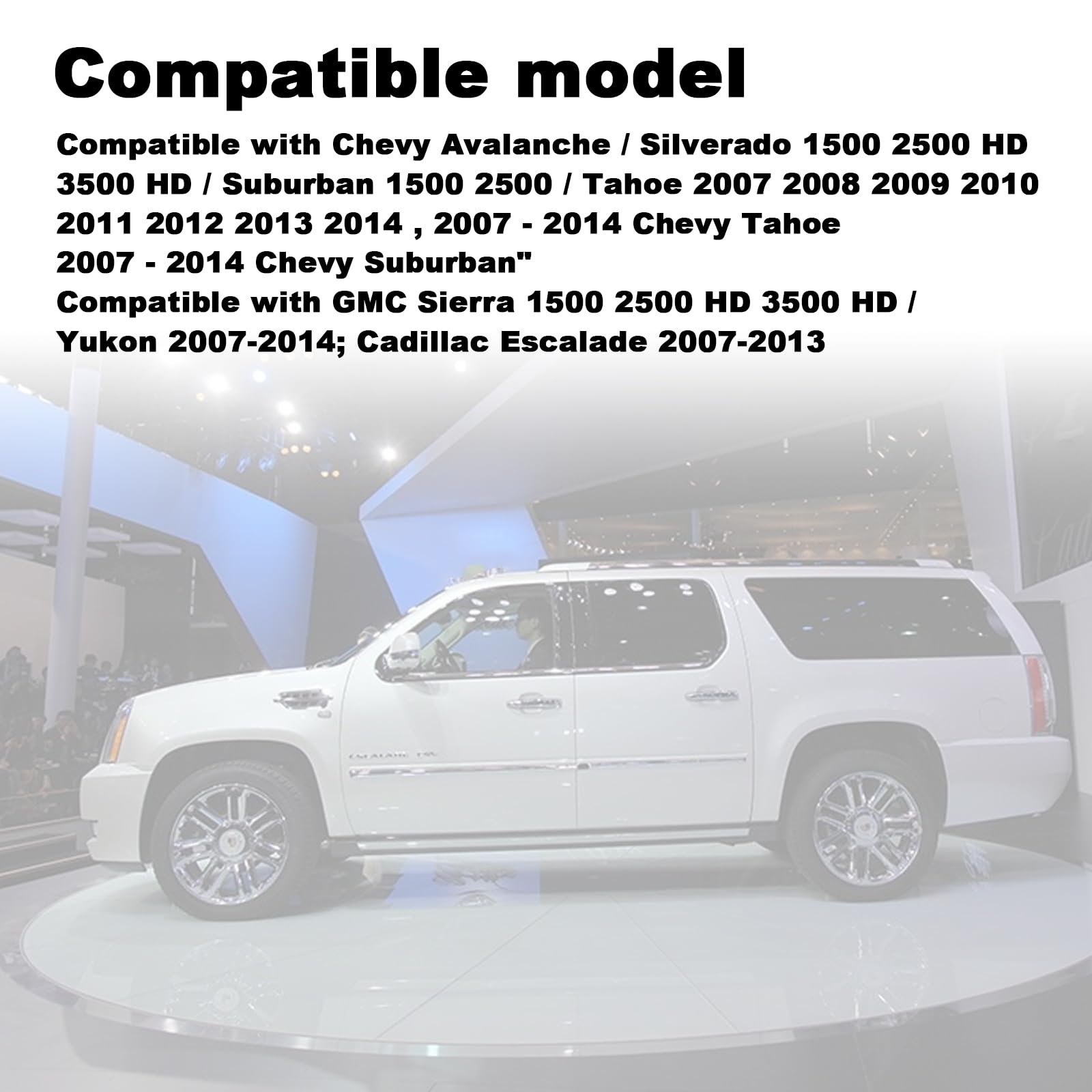 2Pcs Door Lock Knob, Interior Front Or Rear Door Lock Knob Buckle Window Locker Compatible with 2007-2014 Chevy Avalanche Silverado Suburban Tahoe GMC Sierra Yukon Cadillac Escalade Replaces15844616