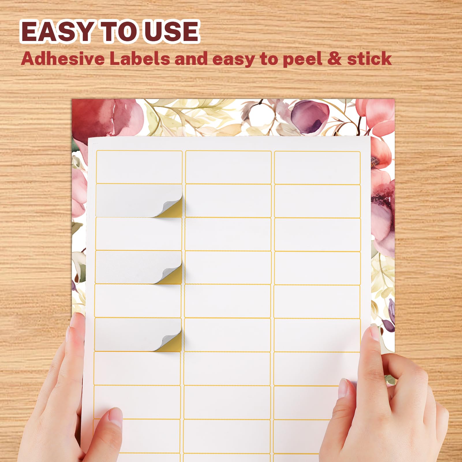 HABGP Return Address Labels, 1" X 2-5/8" Matte Mailing Label Stickers Personalized for Laser/Inkjet Printer, Shipping, School Supplies, White Labels (30 per Sheet, 30 Sheets, Total 900 Labels)