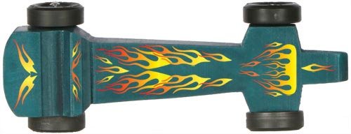 Yellow Flames Decals Compatible with Pinewood Derby Cars