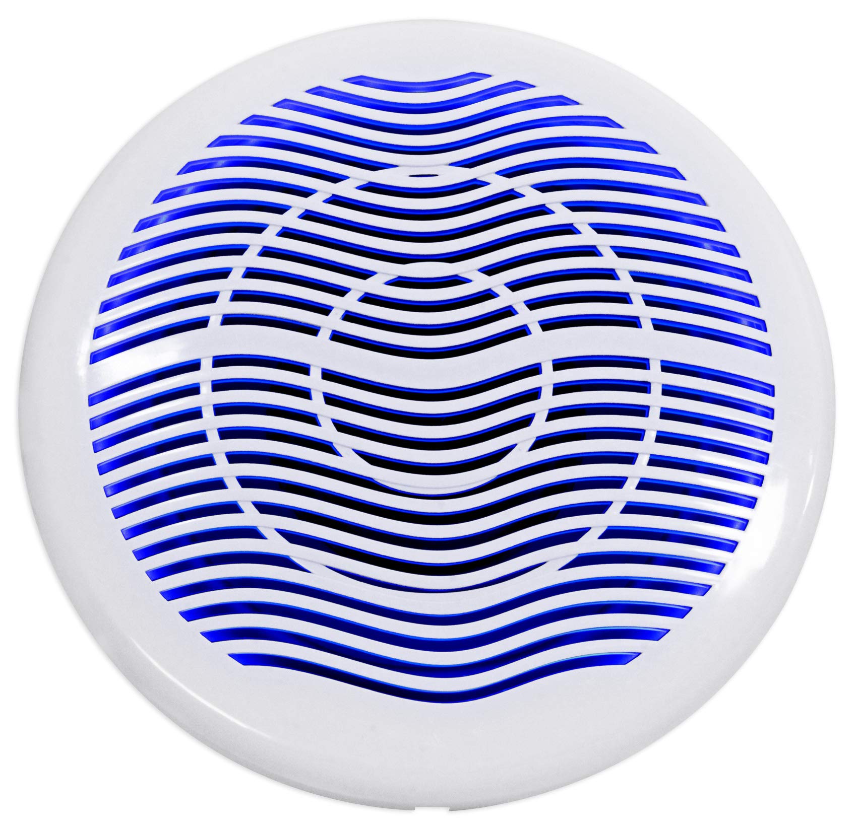 Rockville (2) MS10LW 10" 2400 Watt White Marine/Boat 10" Free Air Subwoofer with LED