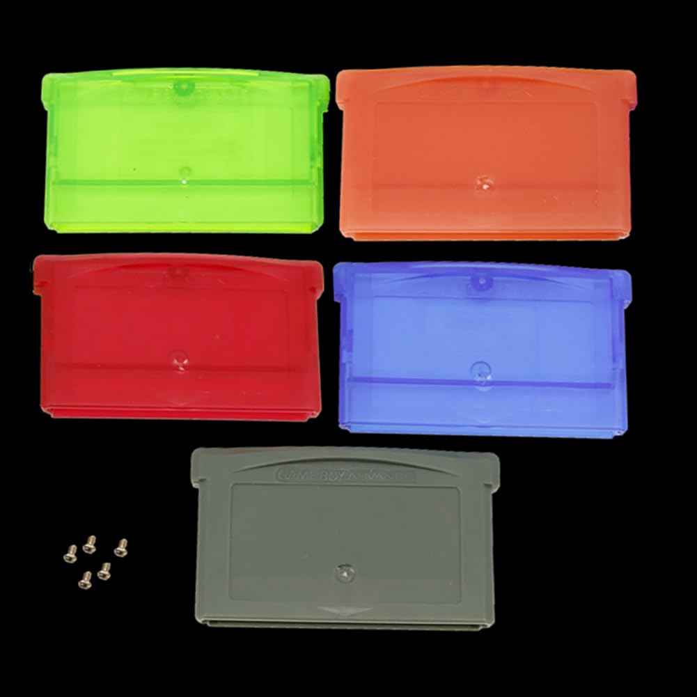 Junsi 10pcs GBA Game Card Case Replacement Shell Compatible with Nintendo Gameboy Advance GBA SP Games Card (Grey)