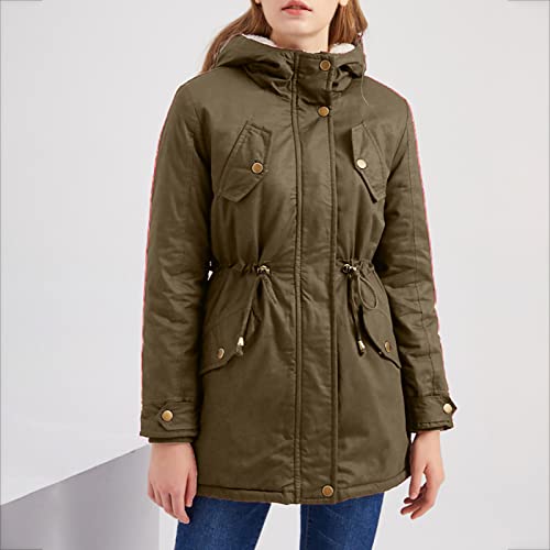 JEGULV Winter Overcoats for Women,Womens Long Puffer Jacket Winter Plus Size Down Coat Thicken Fleece Lined Parka Warm Jacket Overcoats with Hooded,Y2K Zip Up Hoodie