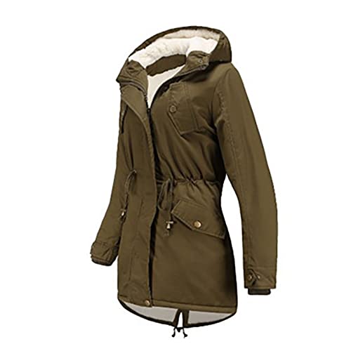 JEGULV Winter Overcoats for Women,Womens Long Puffer Jacket Winter Plus Size Down Coat Thicken Fleece Lined Parka Warm Jacket Overcoats with Hooded,Y2K Zip Up Hoodie