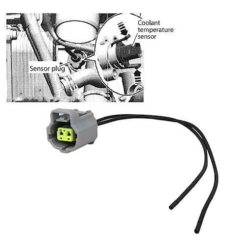 158-0421 Coolant Water Temperature Temp Sensor Connector Pigtail Fit for 2016 Toyota Tacoma SR5 Extended Cab Pickup 4-Door 2.7L