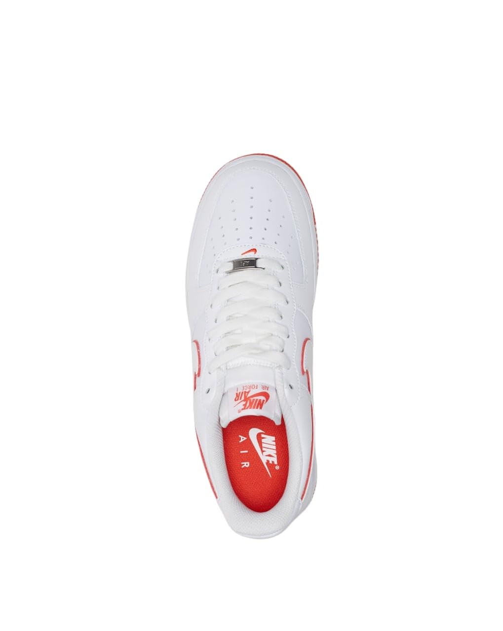 Nike Air Force 1 '07 White/White-Picante Red-White Mens Size 10