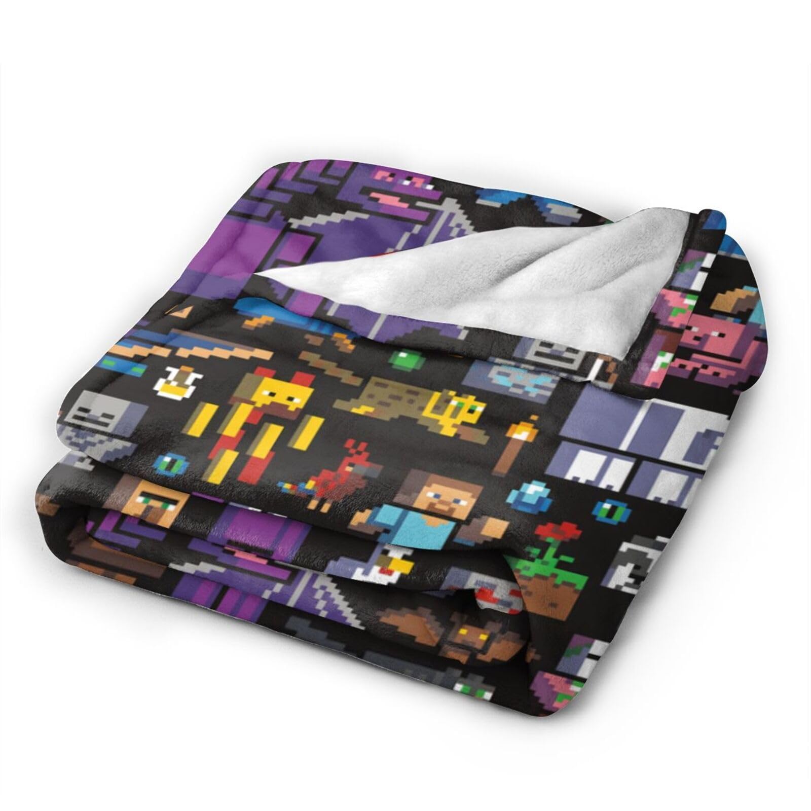 Ultra-Soft Warm Cozy Fleece Throw Blanket, Smooth Fuzzy Flannel Plush Blankets for Bed Sofa Home Decor Gift 50"x40"