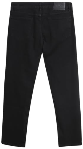 Chaps Men's Relaxed Fit Jeans - Straight Leg Stretch Comfort Denim Jeans for Men, Size 38W x 30L, Black Rinse